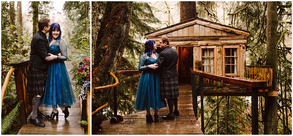 Fall Treehouse Wedding | Treehouse Point | GSquared Weddings Photography