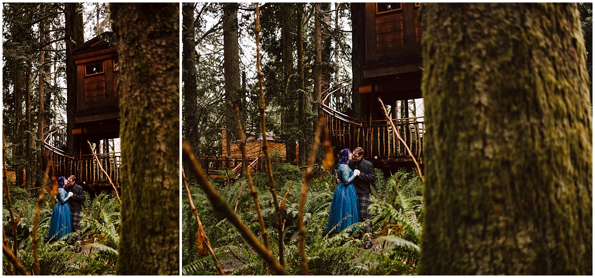 Fall Treehouse Wedding | Treehouse Point | GSquared Weddings Photography