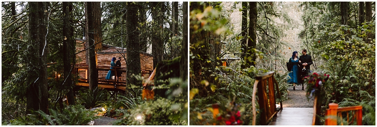 Fall Treehouse Wedding | Treehouse Point | GSquared Weddings Photography